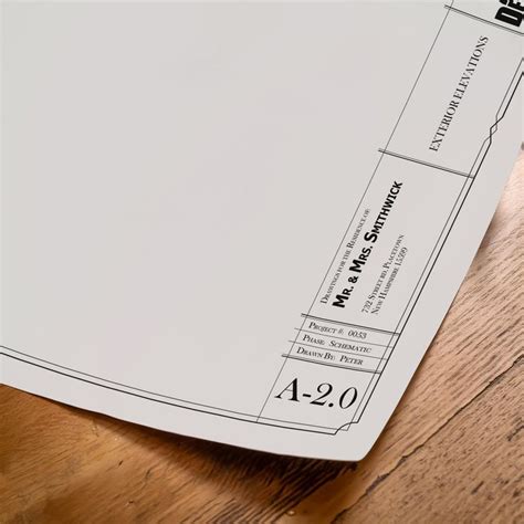 Title Block Cad Template For Interior Designers And Architects Editable Instant Download