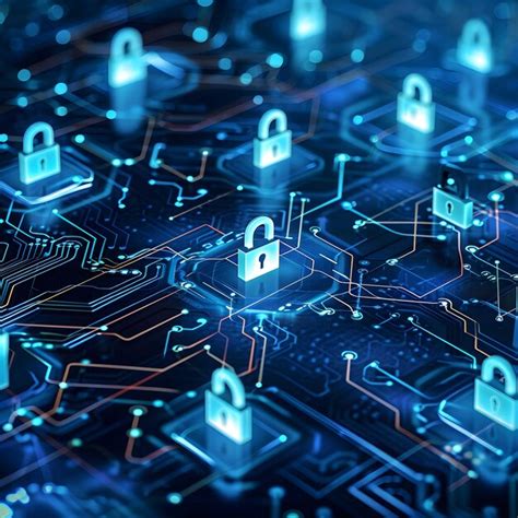 Futuristic Circuitry And Network Connections Visualization Premium Ai Generated Image