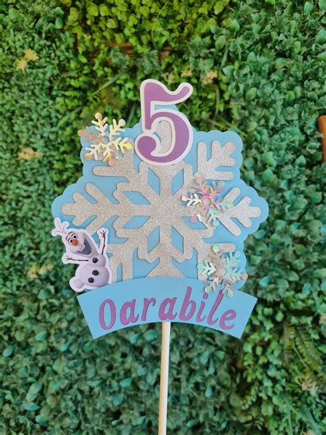 Snowflake Olaf Frozen Cake Topper Personalized Cake Toppers South Afri