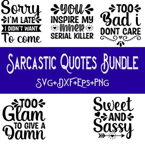 Sarcastic Quotes Bundle Masterbundles
