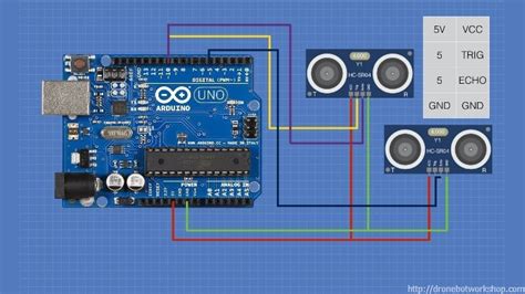 Hc Sr04 Ultrasonic Distance Sensor With Arduino Dronebot Workshop