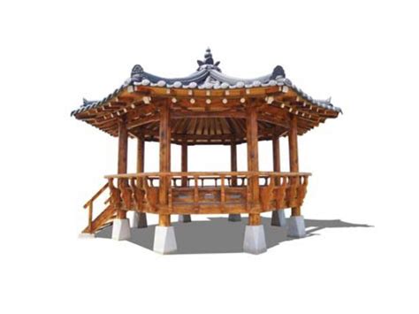 Q Tp103 팔각정자 기와형 조경시설물 정자 And 원두막 주식회사 큐