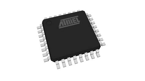 Atmel Atmega8 Tqfp32 08 3d Warehouse