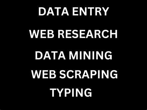 Data Entry Web Research Typing Web Scraping Copy Paste Upwork