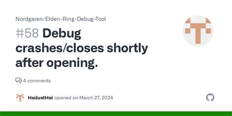 Debug Crashescloses Shortly After Opening · Issue 58 · Nordgaren
