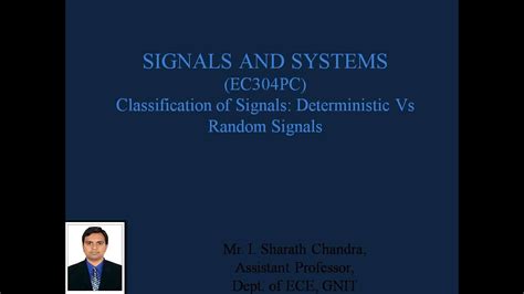 Deterministic Vs Random Signals Youtube