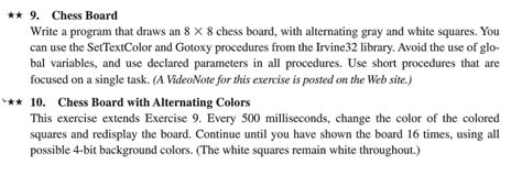 Solved Chess Board Write A Program That Draws An X Chegg
