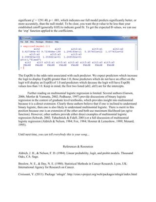 Multinomial Logistic Regression Pdf Technology Computing