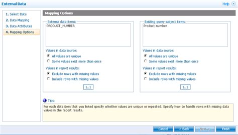 managing external data in cognos workspace advanced ironside group