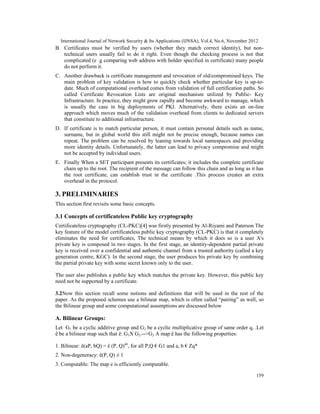 REMOVAL OF CERTIFICATES FROM SET PROTOCOL USING CERTIFICATELESS PUBLIC KEY CRYPTOGRAPHY PDF