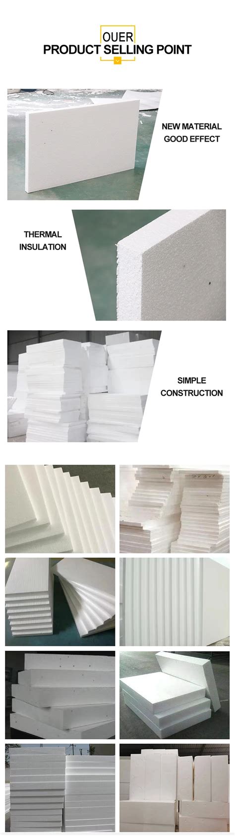 Wall Insulation Styrofoam Board Eps Foam Sheets 4x8
