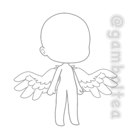 Gacha Angel Wings In Chibi Body Drawing Base Anime Drawing Styles My Xxx Hot Girl