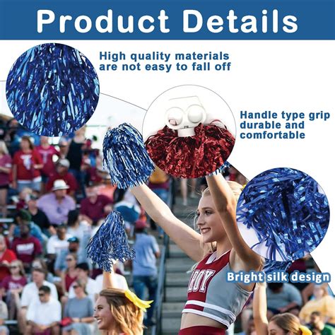 8 Pack Cheerleader Pom Poms Pom Poms Cheerleading Cheering Squad Hand