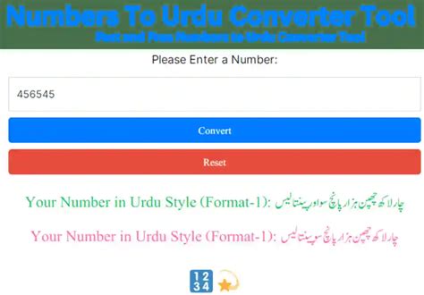 Numbers To Urdu Converter Easy Tool Online