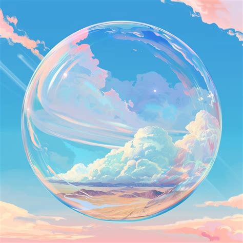 Premium Photo Background Of Comfortable Feeling Bubble Curve Sky Blue Clouds