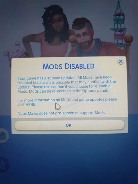 Can T Re Enable Mods After Update I Have Enabled Applied Saved And Exited Like 5 Times And It