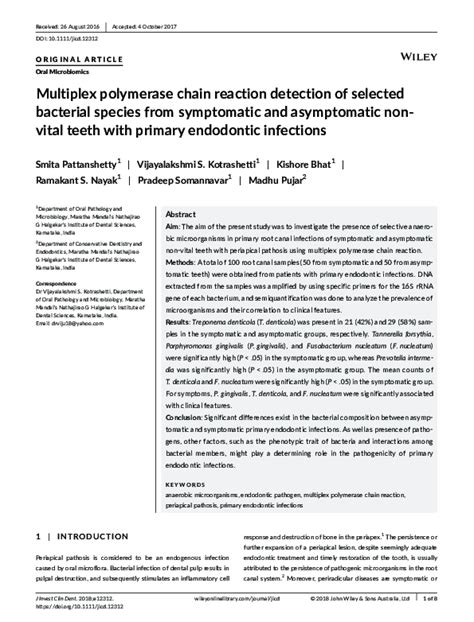 Pdf Multiplex Polymerase Chain Reaction Detection Enhancement Of Bacteremia And Fungemia