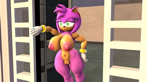 Rule 34 2017 3d Amy Rose Anthro Areola Big Breasts Bimbo Breasts