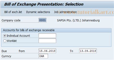 FBWE SAP Tcode Bill Exch Presentatn International FBWE SAP Tcode Bill Exch Presentatn International