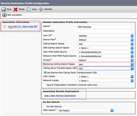 configure single number reach for callmanager cisco