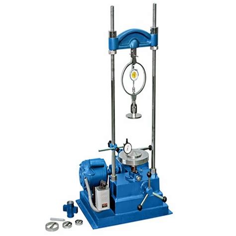 Analog Motorized Unconfined Compression Tester For Soil Testing 10 Mm