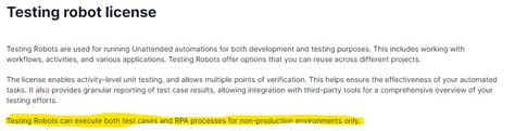How To Use Uipath Flex Unattended Robot Test Is It Uat Or Test Suite License