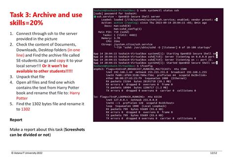 Linux Week 3 Assignment 2 Practical Work 1 Task 1 презентация онлайн