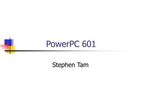 Ppt Powerpc 601 Powerpoint Presentation Free Download Id 3301030