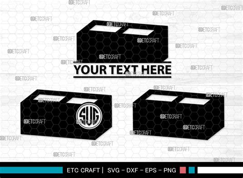 Cinder Block Svg Monogram Cinder Block Graphic By Pixel Elites · Creative Fabrica