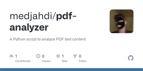 Mohamed Medjahdi On Linkedin Github Medjahdipdf Analyzer A Python