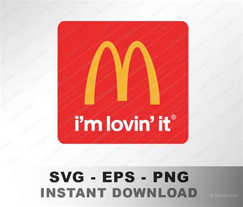 Mcdonalds Logos Svg Im Lovin It Old And New Logos Svg Eps Png
