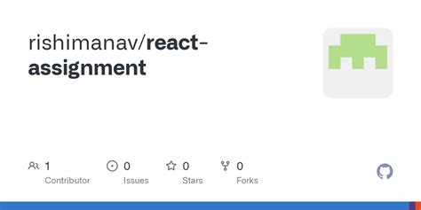 Github Rishimanav React Assignment