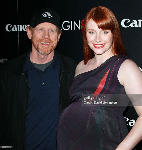 Director Ron Howard And Daughter Actress Bryce Dallas Howard Attend A