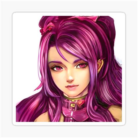 Red Hair Anime Girl Sticker For Sale By Animegirlnft Redbubble