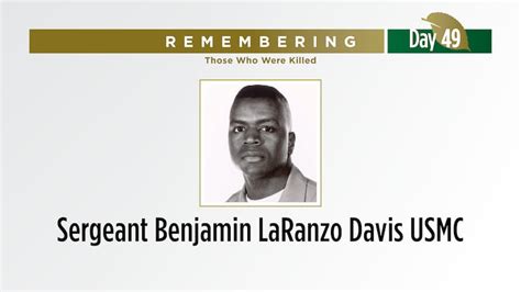 168 Days Of Remembrance Sergeant Benjamin Davis Usmc