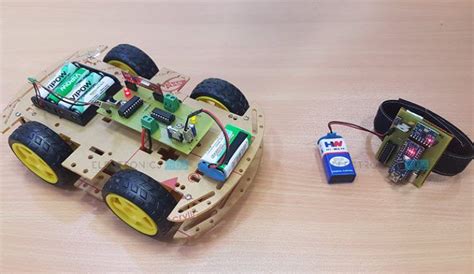 Gesture Controlled Robot Using Arduino
