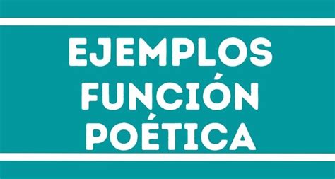 1️⃣ Descubriendo La Función Poética 25 Ejemplos Sorprendentes