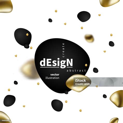 추상 액체 황금 모양입니다 유체 설계 기하학적 인 선 점으로 고립 된 그라데이션 파도 제목 배너 전단지 프리 젠 테이 션 브로셔 및 포스터 0명에 대한 스톡 벡터 아트 및