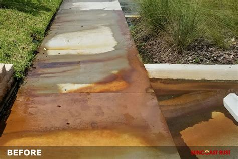 Before And After Suncoast Rust Control Cleaning Prevention Florida