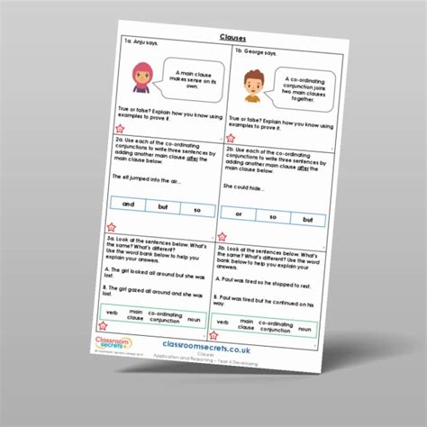 Year 4 Clauses Application And Reasoning Resource Classroom Secrets