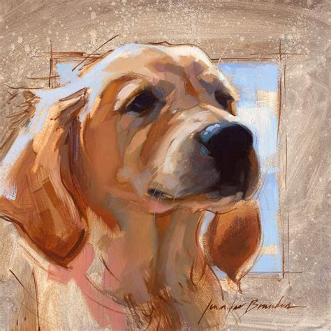 Yellow Labrador Retriever Art Print Paper Fine Art Print 36x36 Jen