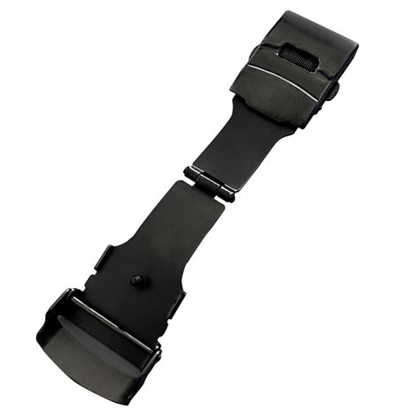 3 Fold Push Button Clasp With Safety Black Watch Band Clasp All