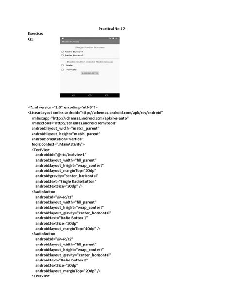 Mad Practical No12 Download Free Pdf Android Operating System