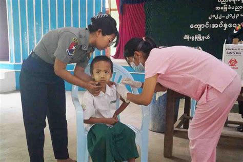 ငါန်းဇွန်မြို့နယ်တွင် အခြေခံပညာကျောင်းများမှ အသက် ၅ နှစ်မှ ၁၂ နှစ်အထိ ကျောင်းသား ကျောင်းသူမ