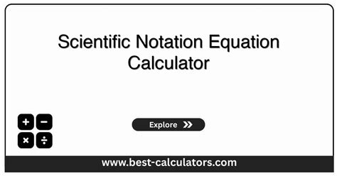 Scientific Notation Equation Calculator Solve Equations