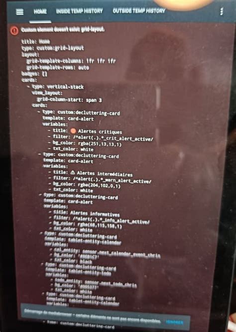 Frontend With Custom Component Garbled Upon Ha Restart Home Assistant Companion For Android