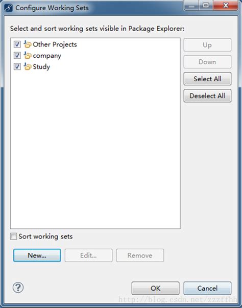 myeclipse中work sets的使用 myeclipse workset csdn博客