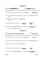 PreLab Cells Doc PreLab Name McKennaFlatt Lab Course Hero