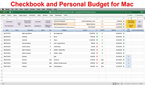 Mac Budget Software Using Excel For Mac To Manage Personal Finances