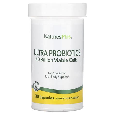 Natures Plus Ultra Probiotics 30 Vegetarian Capsules 097467043848
